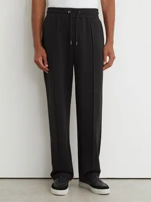 REISS Form Premium Interlock Straight-leg Joggers