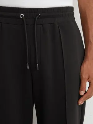 REISS Form Premium Interlock Straight-leg Joggers