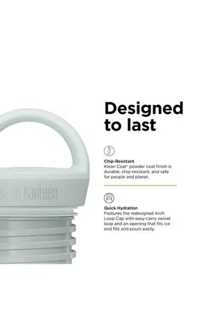 KLEAN KANTEEN 12oz Rise Classic Insulated Water Bottle With Arch Loop Cap