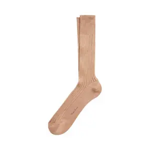 Ralph Lauren Rib-knit Cotton Trouser Socks - Camel