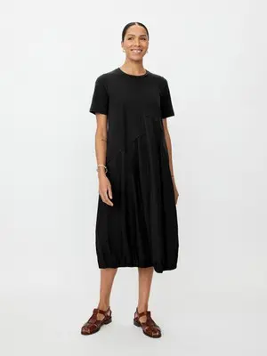MASAI COPENHAGEN Manaholin Short Sleeve Midi Dress - Black