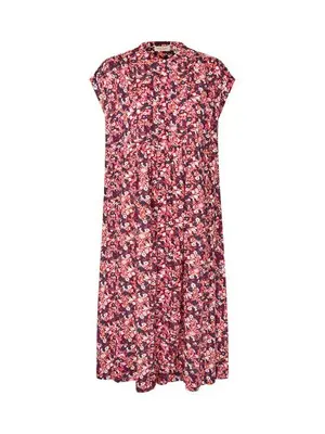 MASAI COPENHAGEN Floral Draped Shirt Dress
