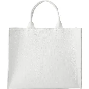 SARAH STEWART Adele Croc Handbag - White Croc