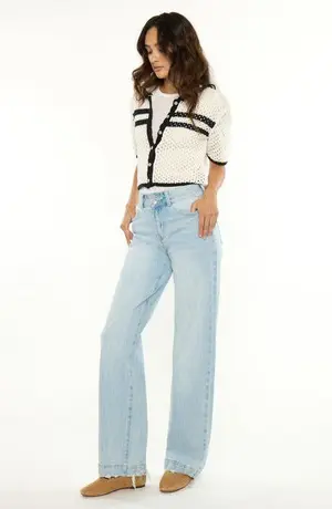 KANCAN ESSENTIALS Beth Essentials High Rise Wide Flare Jeans