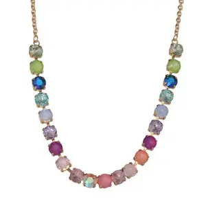 Juicy Couture Multicolor Crystal Tennis Necklace - Multicolored