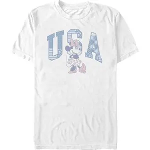 MINNIE MOUSE American Sweetheart Pose Short Sleeve Graphic T-shirt - White