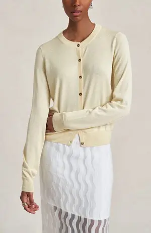 LA LIGNE Ben Cardigan - Butter