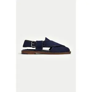 ÇAPLAIT The Hara Handcrafted Peshawari Sandal Blue