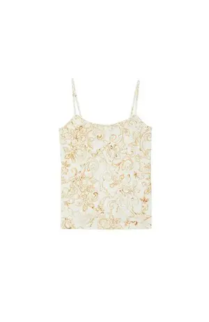 OTTOD'AME Printed Jersey Top