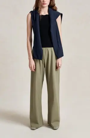 LA LIGNE Poplin Colby Pant - Olive