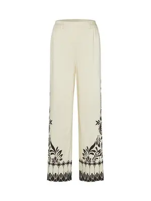 MASAI COPENHAGEN Mapelyssa Floral Border Trousers