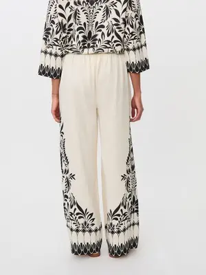 MASAI COPENHAGEN Mapelyssa Floral Border Trousers