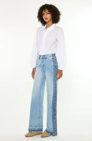 KANCAN Bethell High Rise Wide Flare Jeans