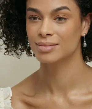The Pearl Source Tahitian South Sea Pearl Teardrop Earrings