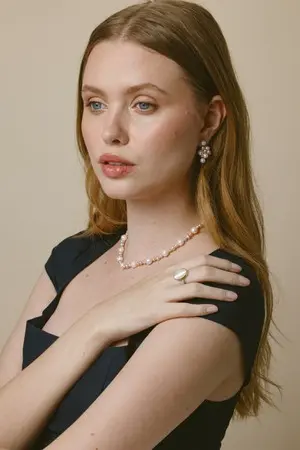 The Pearl Source Multicolor Freshwater Pearl Cluster Drop Earrings