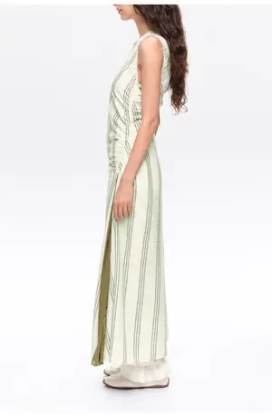 Bimba Y Lola Sleeveless Fitted Midi Dress