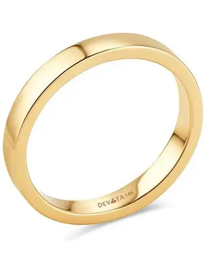 DEVATA 3mm Polished Classic Band Ring