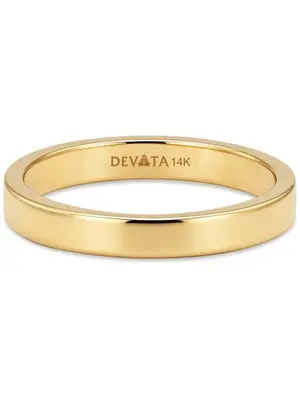 DEVATA 3mm Polished Classic Band Ring - Gold
