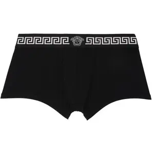 Versace Greca-border Two-pack Briefs - Black
