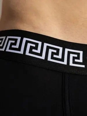 Versace Greca-border Two-pack Briefs - Black