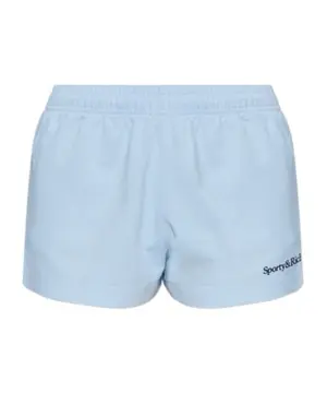 SPORTY  RICH Elastic Waist Shorts - Blue