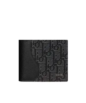Dior Saddle Bifold Wallet - Black