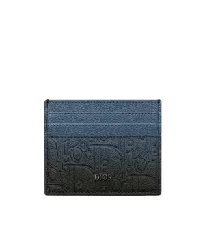 Dior Card Holder - Blue-black Gradient