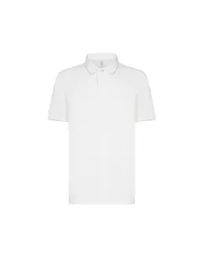 Brunello Cucinelli Logo-embroidered Polo Shirt - White