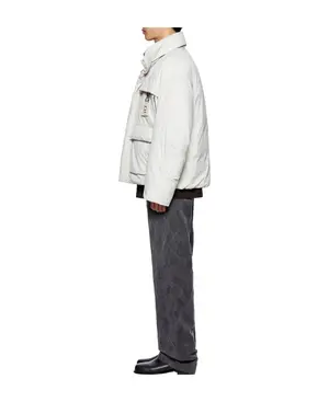 WOOYOUNGMI Long-sleeved Zipper Down Jacket