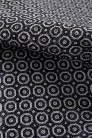 Eleventy Geometric-print Pocket Square