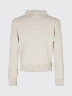 A.p.c. Marie Cardigan With Pointed Collar - Putty Grey