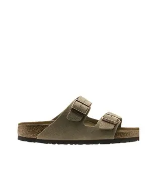BIRKENSTOCK Buckle-fastening Suede Slides - Brown