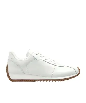Michael Kors Leather Lace-up Sneakers - White