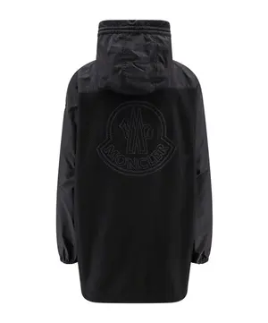 Moncler Mesh Panelled Zip-up Hooded Jacket