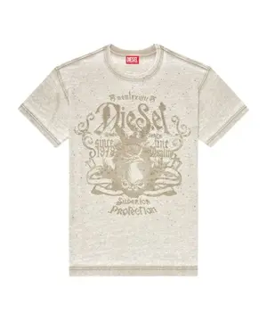 DIESEL® T-norm-aa8 Embellished T-shirt - Beige