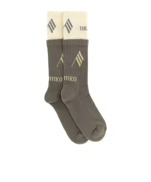 Attico Double Layer Logo Socks