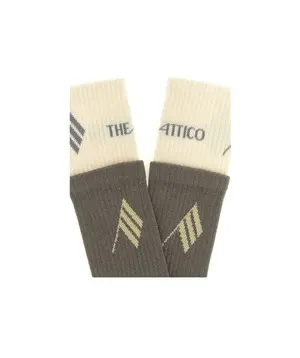 Attico Double Layer Logo Socks