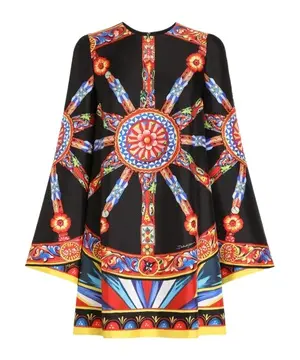 Dolce & Gabbana Carretto-print Twill Dress - No