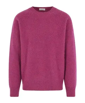 ROBERTO COLLINA Crew-neck Wool Sweater - Pink
