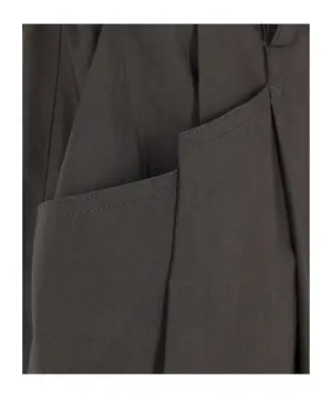 Sacai Pleated Belted Trousers - Black