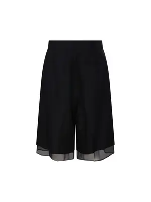 RÓHE Sheer Hem Bermuda Shorts