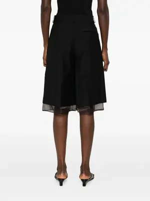 RÓHE Sheer Hem Bermuda Shorts