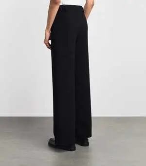 Maje Tweed Wide-leg Trousers