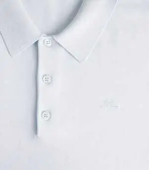 J. Lindeberg Knitted Ridge Polo Shirt - Blue