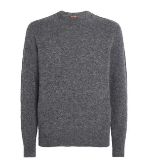 Barena Venezia Alpaca-blend Crew-neck Sweater - Grey