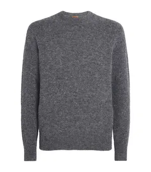 Barena Venezia Alpaca-blend Crew-neck Sweater - Grey