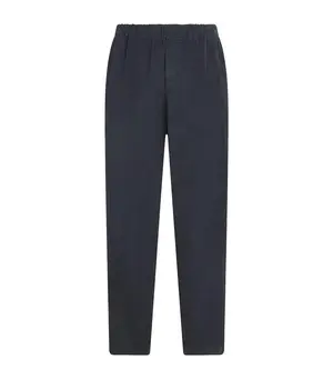 Barena Venezia Stretch-cotton Pleated Straight Trousers - Black