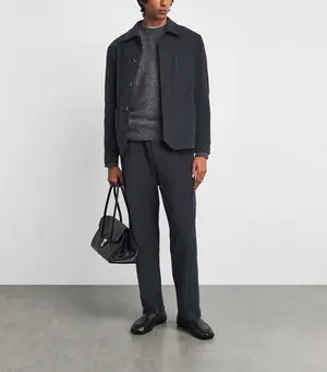 Barena Venezia Stretch-cotton Pleated Straight Trousers