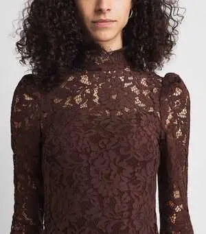 DE LA VALI Lace Bodita Mini Dress