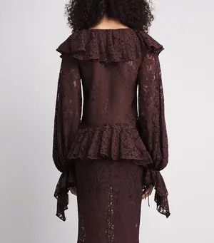 DE LA VALI Lace Mija Blouse